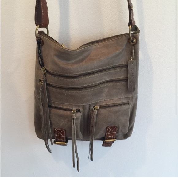 Nina Bossi | Bags | New Nina Bossi Grey Caitlin Crossbody | Poshmark